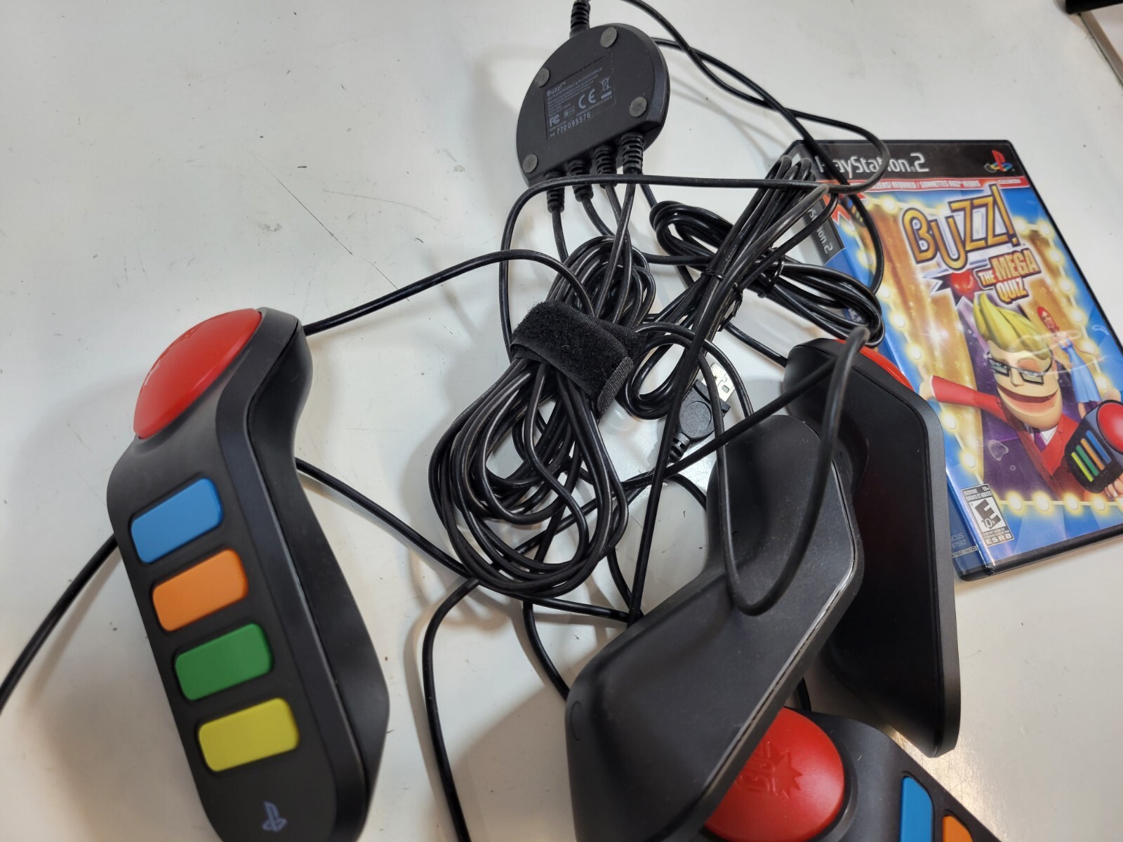 Buzz The Hollywood Quiz Game & Controllers PlayStation 2 PS2 Game Disc ...