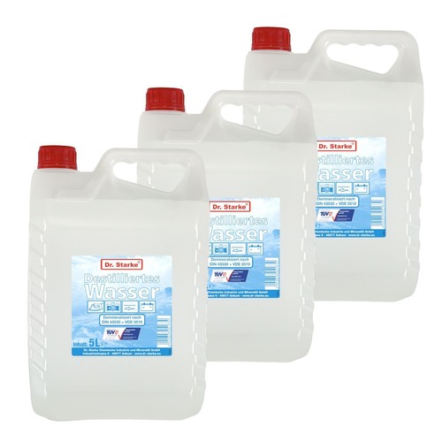 3X 5L Eau Distillée Déminéralisée Pour Maison Loisirs Et Auto ...