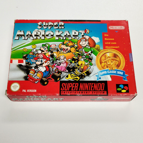 Nintendo SNES Game - Super Mario Kart (Classic)(with OVP / CIB)(PAL ...
