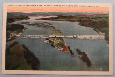 Muscle Shoals In Tennessee River Below Wilson Dam, AL Alabama Postcard ...