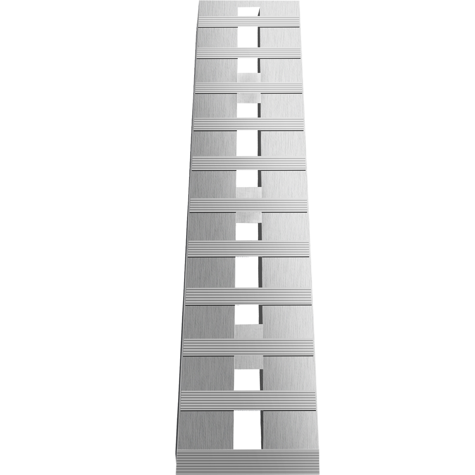 60''x12'' Aluminum Car Trailer Ramps 1 Pair Serrated Rungs Trucks ...