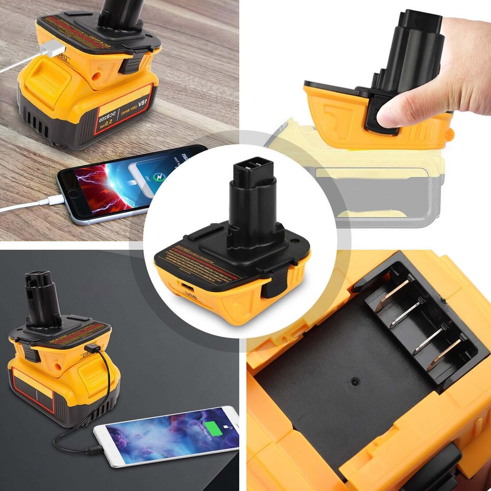 2 or 1pack 18V To 20V MAX DCA1820 Adapter Converter For DEWALT 20 Volt ...