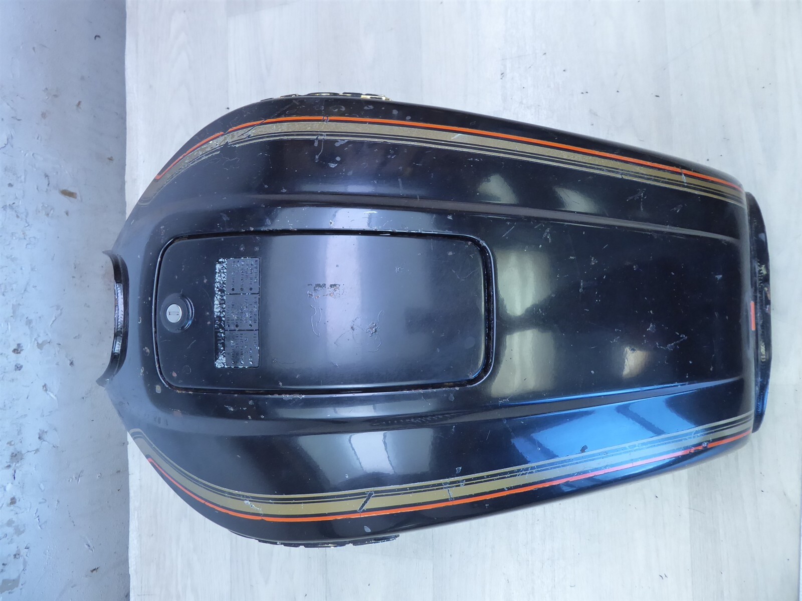 1978 Honda CB750K Four H406) black gas petrol fuel tank with emblems ...