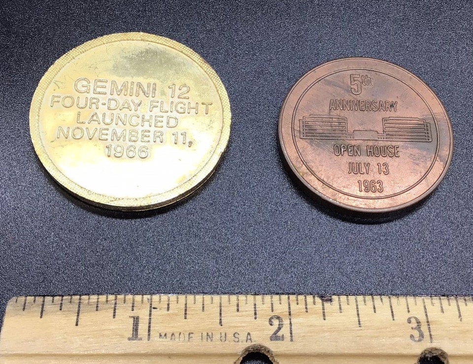Vintage Commemorative Space Program Coins Gemini 12 General Dynamics | eBay