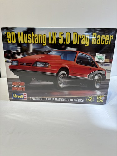 Revell '90 Mustang LX 5.0 Drag Racer 1/25 Scale Model Kit Factory ...