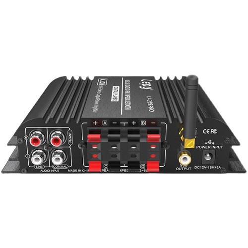 4-Channel Digital Bluetooth Amplifier Stereo Car Audio Amp USB Music ...