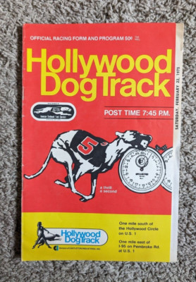 1975 HOLLYWOOD DOGTRACK Greyhound Racing Program • Feb 22 | eBay