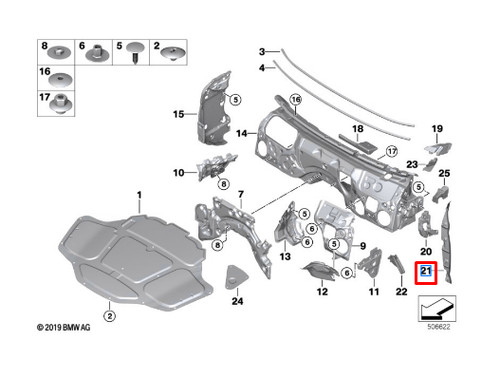 NEW BMW M5 F90 FRONT RIGHT WING REARWARD PLASTIC 51487352222 ORIGINAL ...