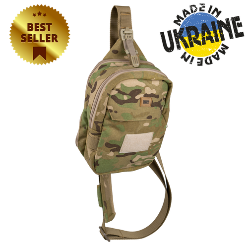 Tactical Sling Chest Pack – Shoulder Bag MOLLE Multicam | Military ...