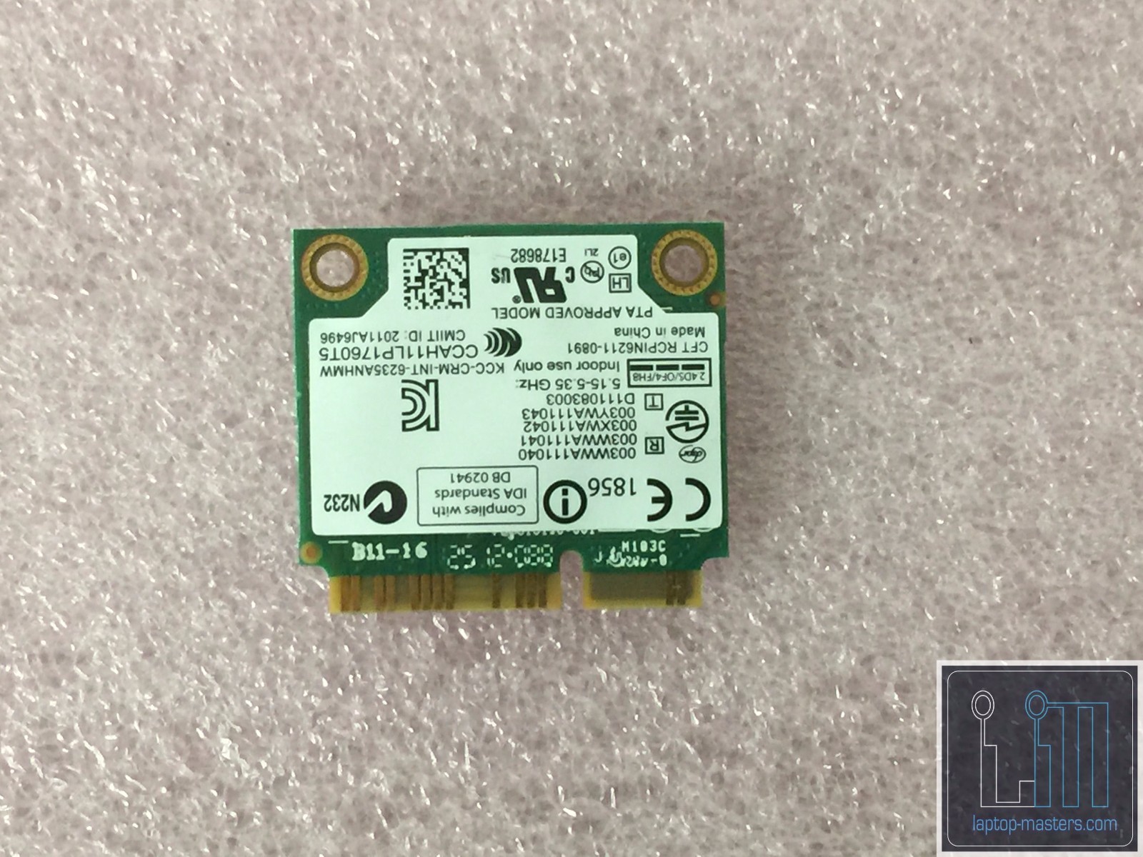 Intel Advanced Centrino Wireless-N 6235 6235ANHMW Mini PCI-Express Wi ...