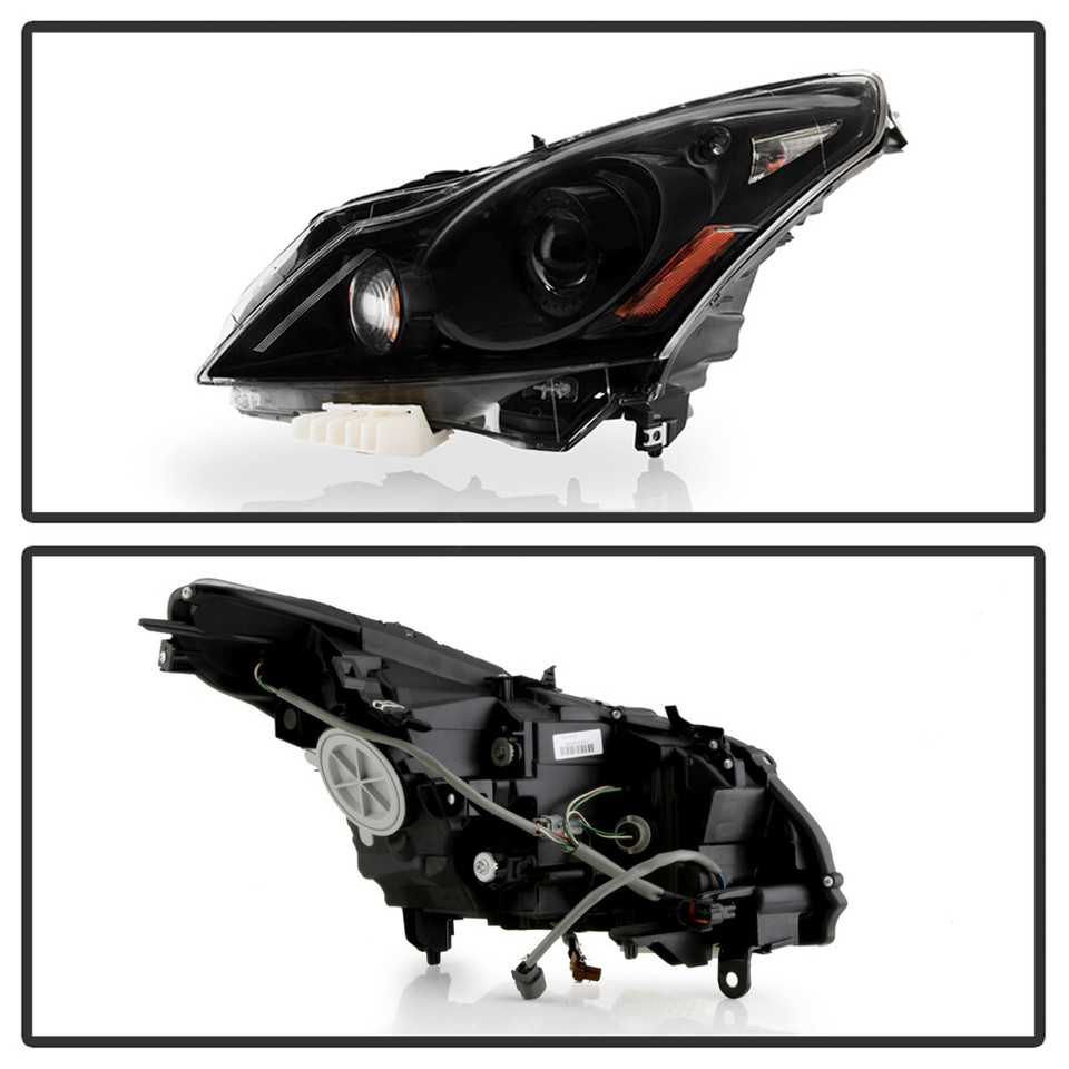 2010-2013 G37 / 11-12 G25 Sedan HID/Xenon Black Projector Headlights ...