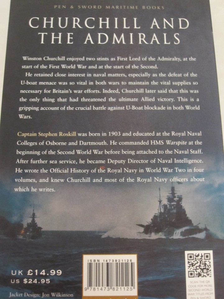 Churchill and the Admirals by Stephen Roskill (2014, Trade Paperback ...