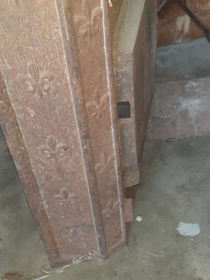 ANTIQUE ORNATE GARGOYLE PEERLESS CAST IRON/METAL FIREPLACE INSERT ...