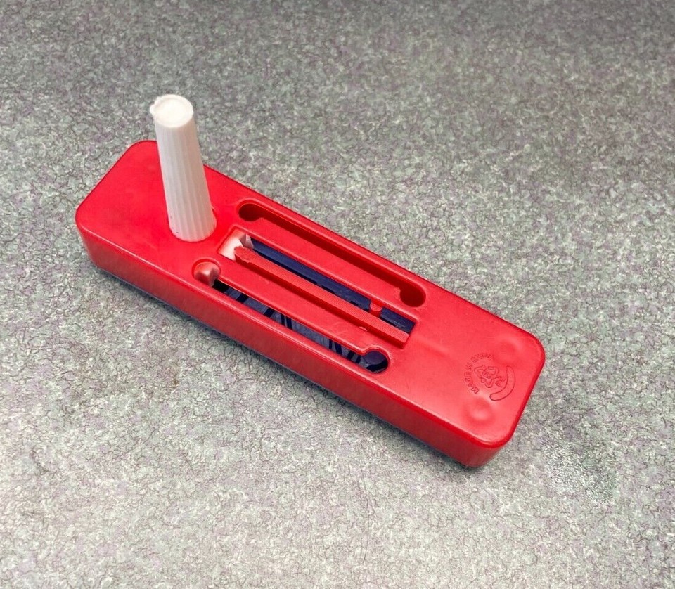 Party Plastic Red & Blue Noise Maker - "Party Party" - Spin Twist Turn ...