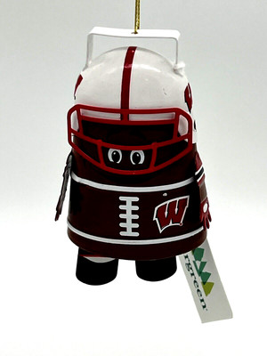 Wisconsin Badgers Cow Bell Ornament NCAA Football Evergreen | eBay