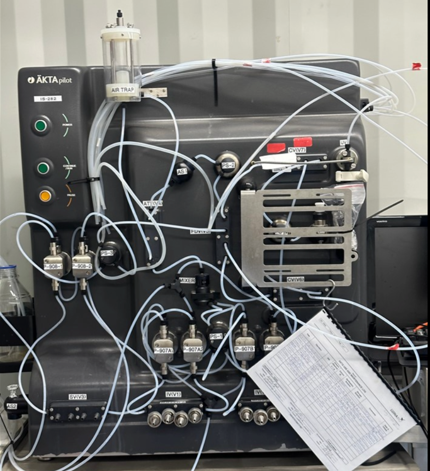 GE HEALTHCARE Amersham Biosciences AKTA Pilot Bench-top HPLC System | eBay