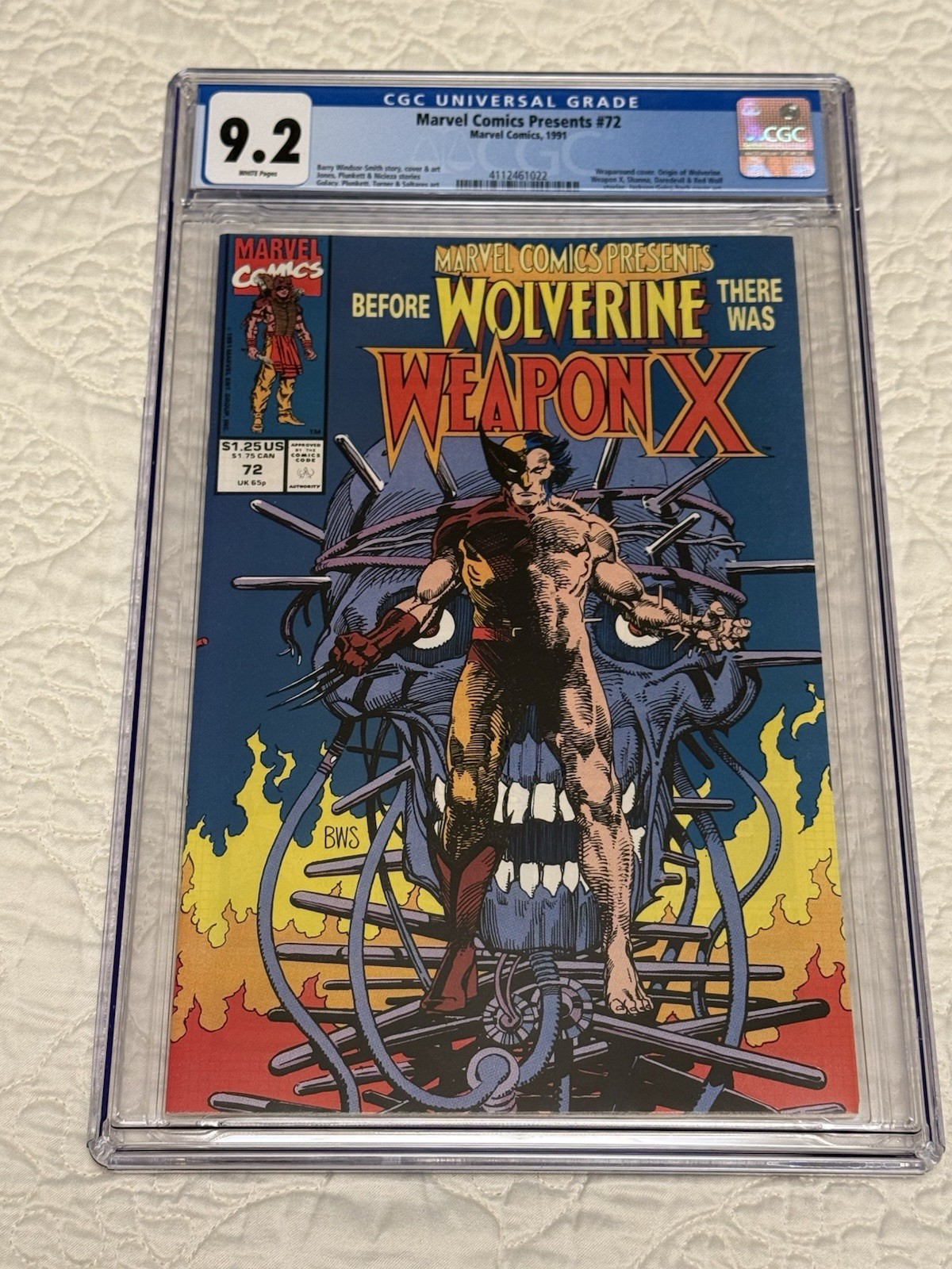 Marvel Comics Presents #72 CGC 9.2 1991 Weapon-X Origin Story ...