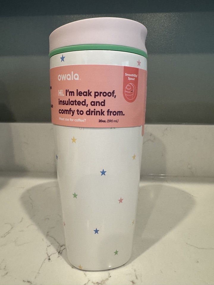 Owala "Give Me the Tea" Birthday Bash 20oz Smooth Sip Slider Ceramic ...