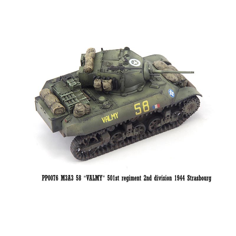 S-Model 1/72 Free French 501st Tank Regiment M3A3 Tank Valmy Finished ...