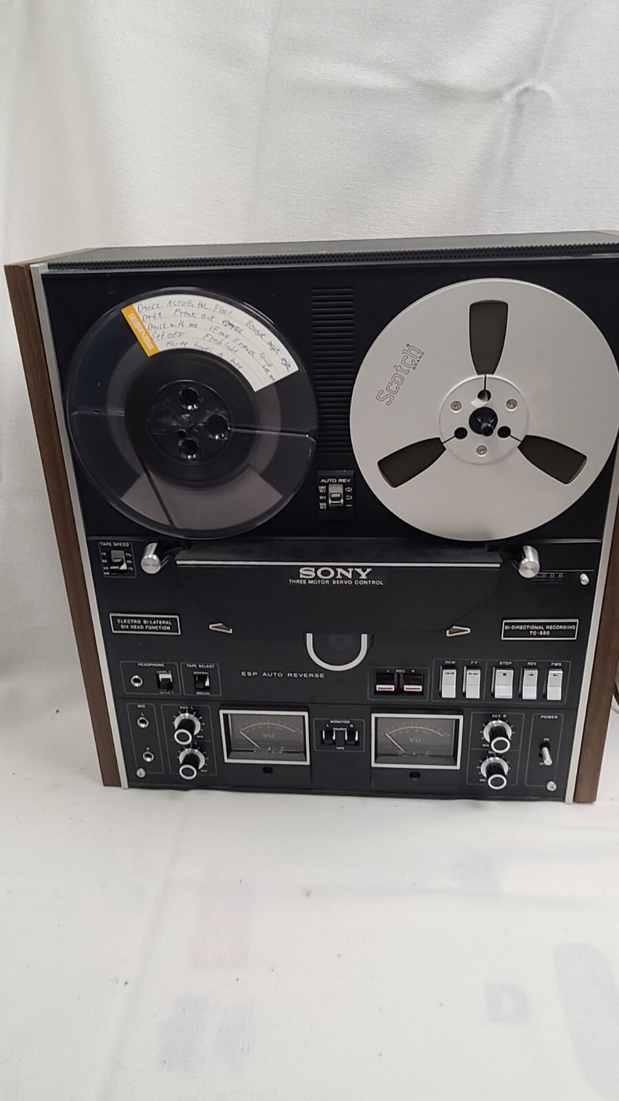 VTG Sony TC-580 Reel-to-Reel Tape Player Recorder W/ Dust Cover | Japan ...
