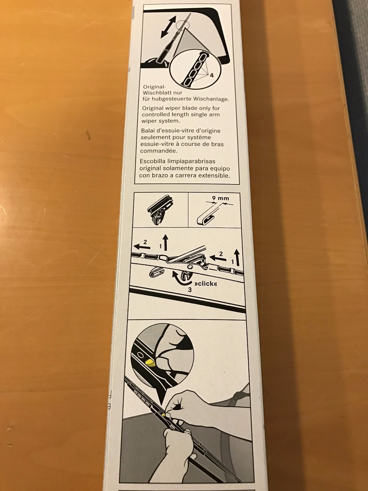 Original Mercedes Scheibenwischer Wischerblatt E-Klasse W124 S124 A124 ...