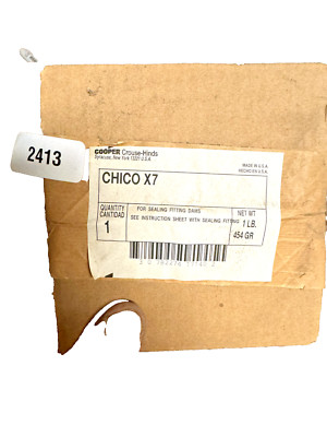 Cooper Crouse-Hinds CHICOX7 Fiber For Sealing Fitting Dams Chico | eBay