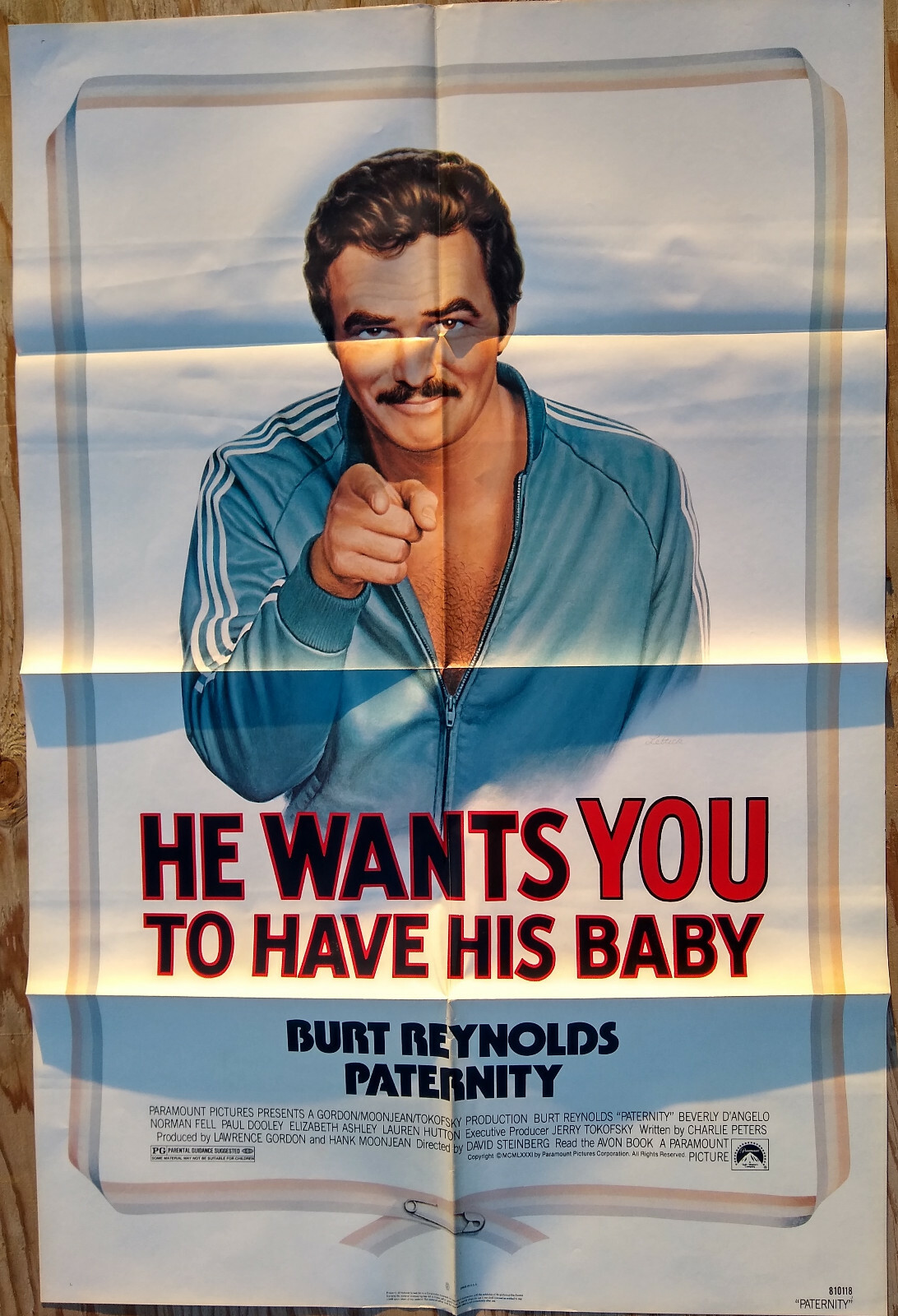 Burt Reynolds Paternity Vintage Original 1 Sheet Movie Poster | eBay