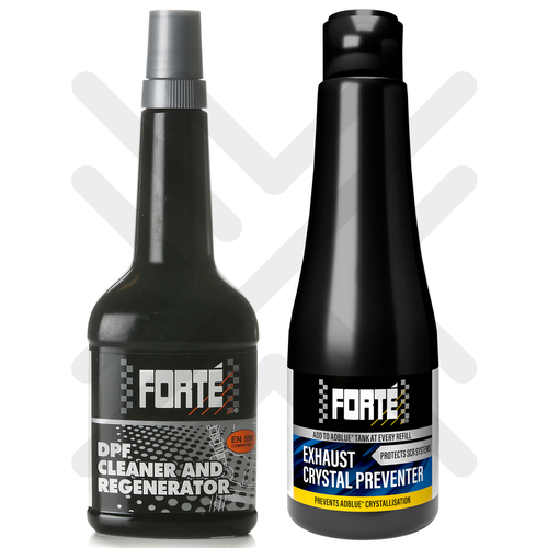 Forte DPF Cleaner & Regenerator 400ML + Forte AdBlue Exhaust Crystal ...