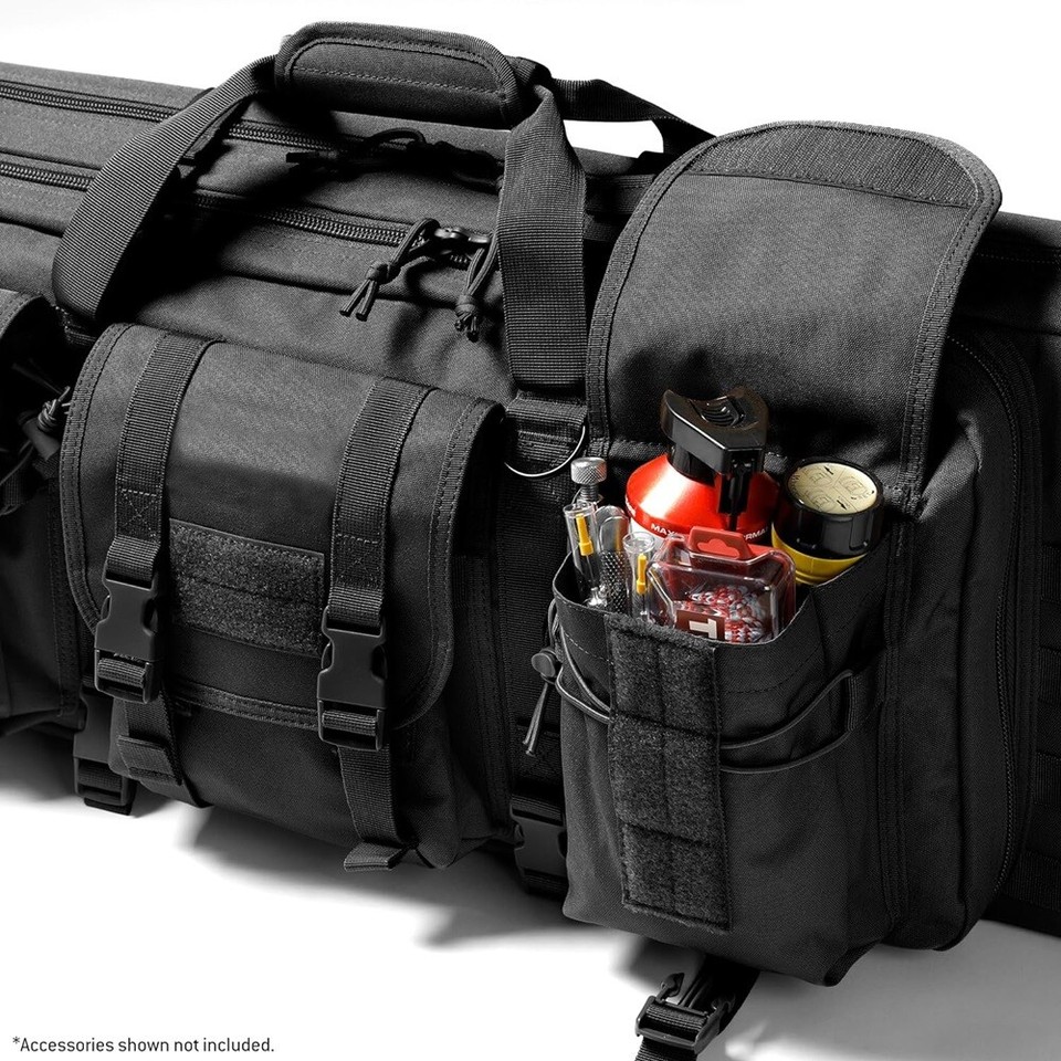 Rifle Case 47" Tactical Long Double Rifle Backpack Gun Bag for Hunting ...