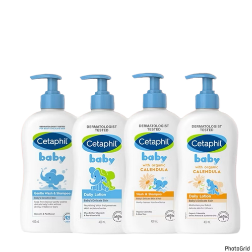 Cetaphil Baby Care Set – 2 Wash & Shampoos + 2 Daily Lotions (400ml ...