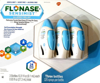 Flonase Sensimist Fluticasone 27.5mcg 24HR Allergy Relief 360 Sprays ...