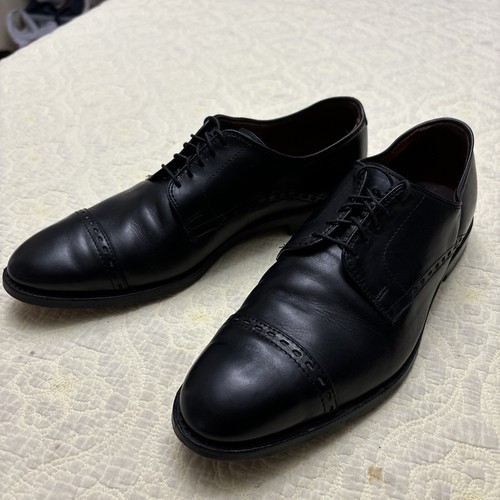 Allen Edmonds Mens Madison Avenue Black Leather Cap Toe Oxford Shoes ...