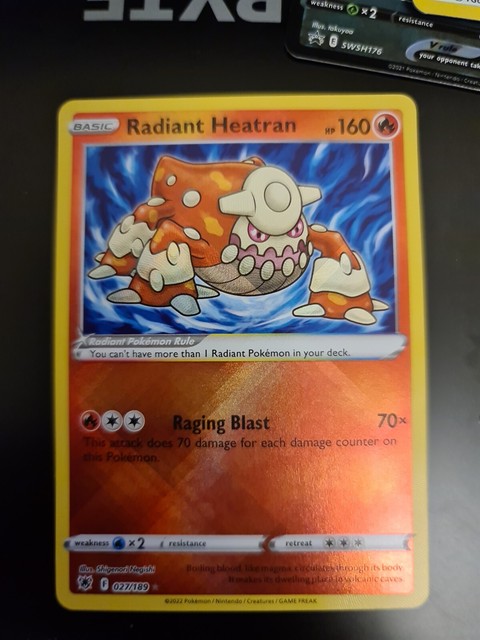 Pokémon TCG Radiant Heatran Sword & Shield - Astral Radiance 027/189 ...