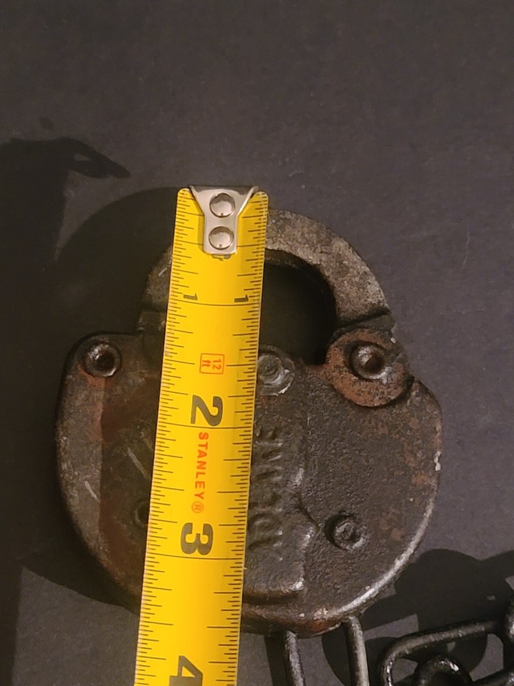 Vintage B&O Railroad Lock and Chain Made By Adlake (NO KEY) Serial ...
