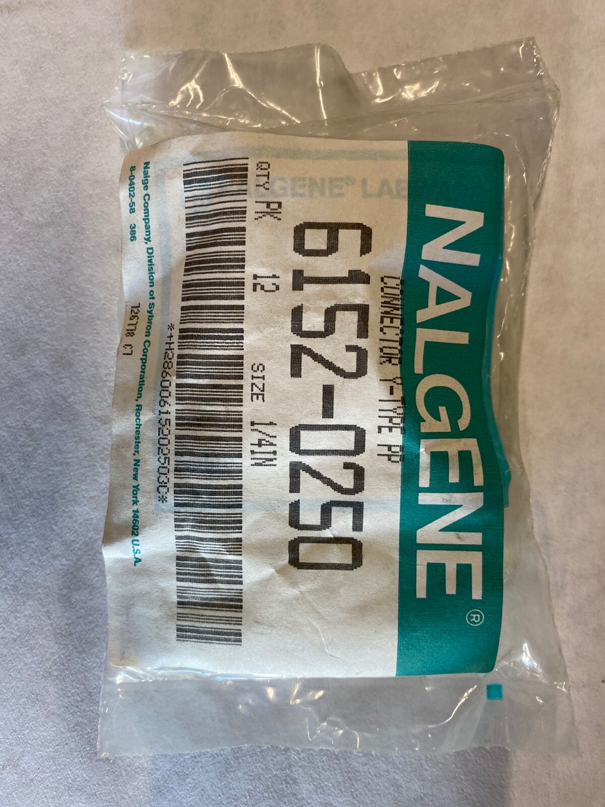 6152-0250 Nalgene Y Type PP Connector NIB (lot of 12) | eBay
