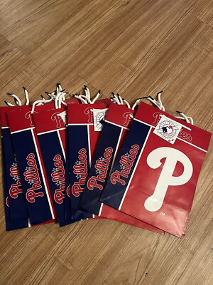 Philadelphia Phillies Official 13 X 10 Inch Glossy Gift Bags - LOT OF 9 ...