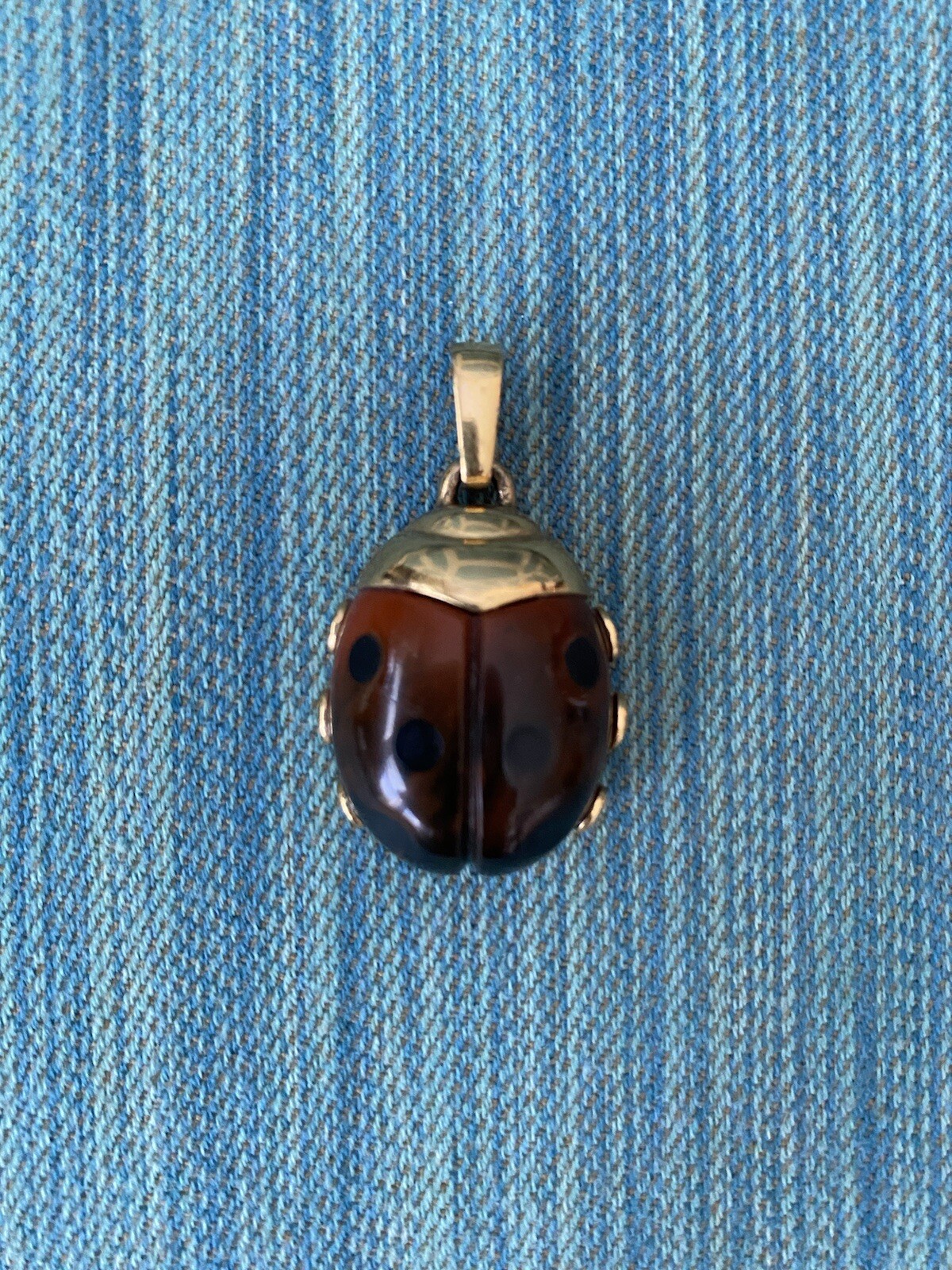 Gorgeous Crown signed Trifari Brown LadyBug Lucite Ac… - Gem