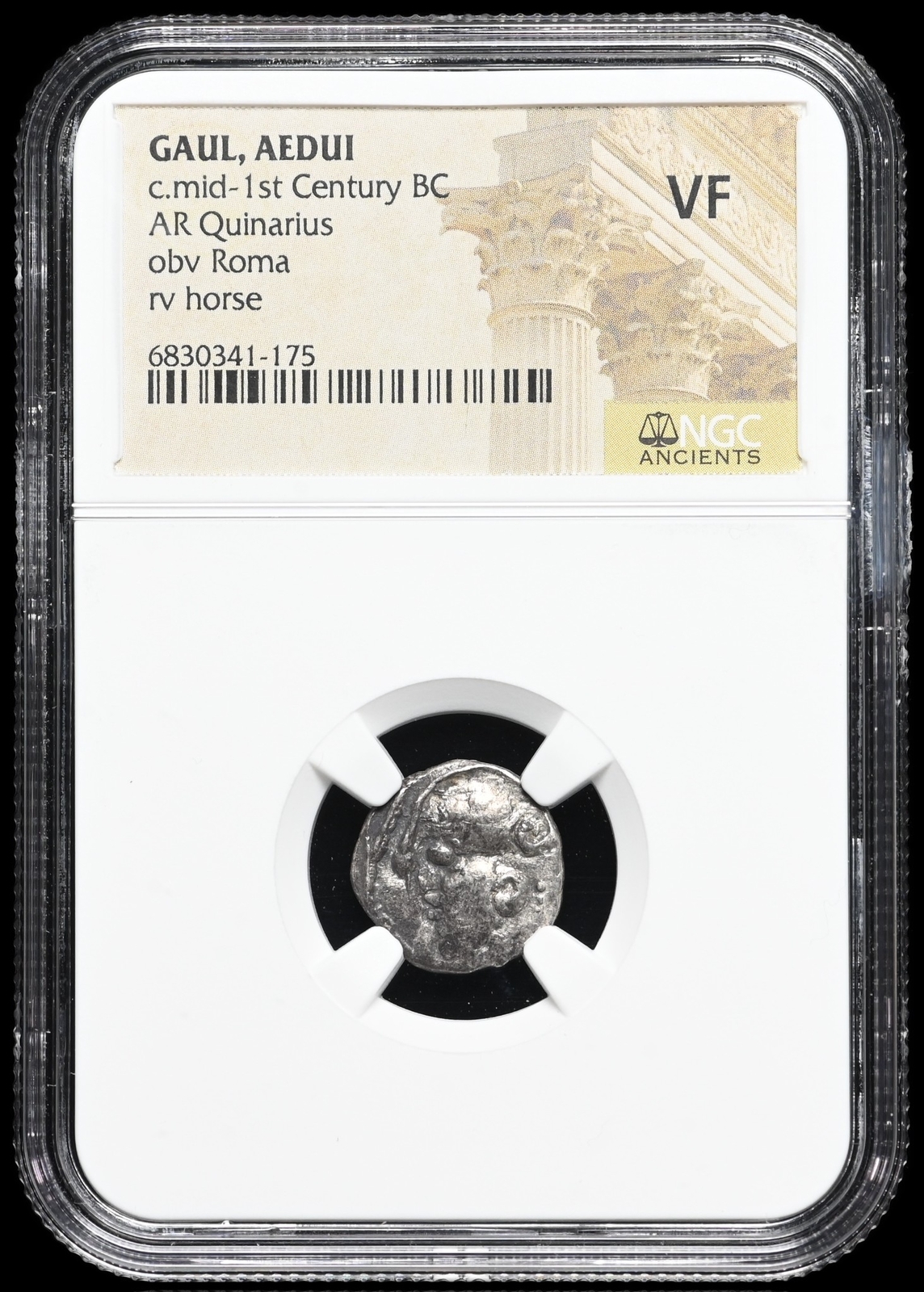 CELTIC GAUL, Aedui. 1st Century BC. Silver Quinarius, Horse, NGC VF | eBay
