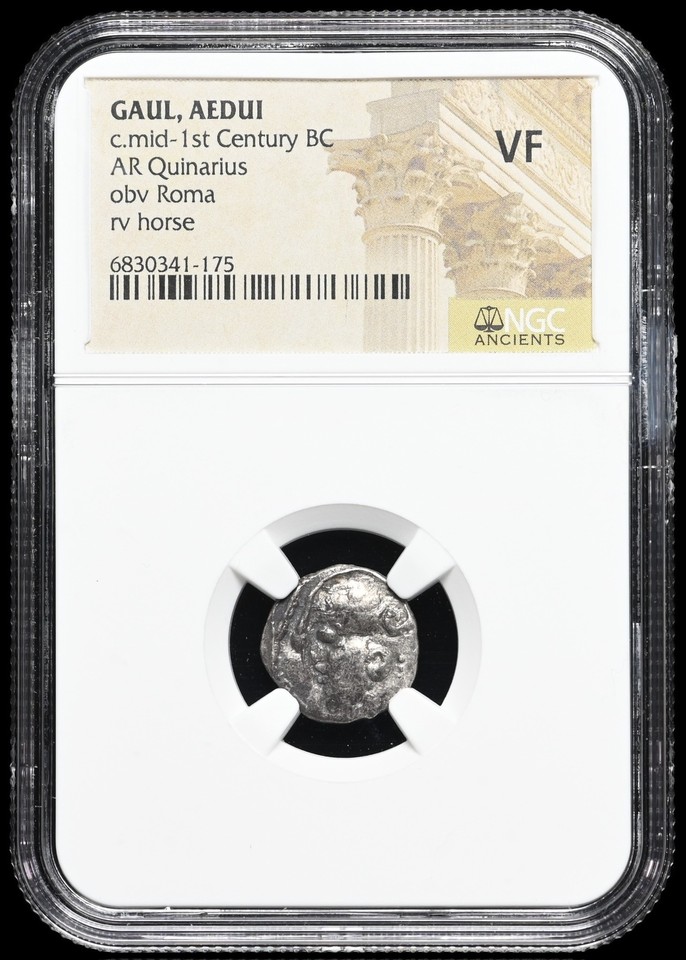 CELTIC GAUL, Aedui. 1st Century BC. Silver Quinarius, Horse, NGC VF | eBay