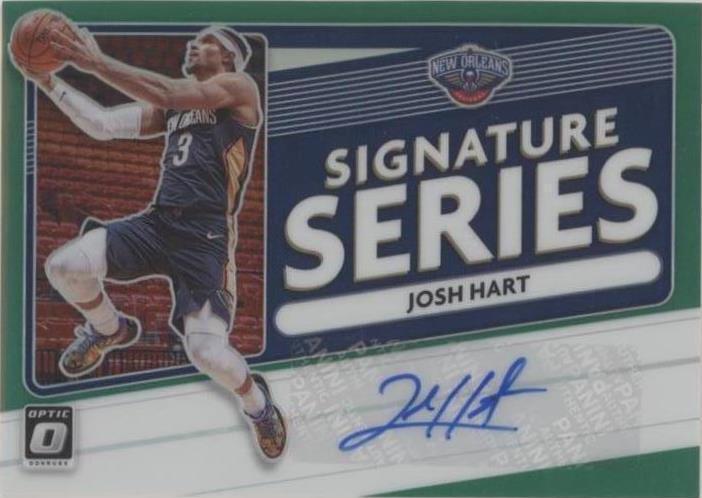 2020-21 Panini Donruss Optic - Signature Series Josh Hart #SS-JHA Green ...