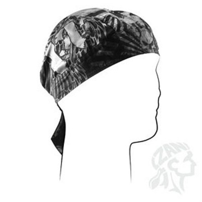 Black Grey Horned Skull Doo Rag Headwrap Biker Cap Flydanna Free Shipping Durag | eBay