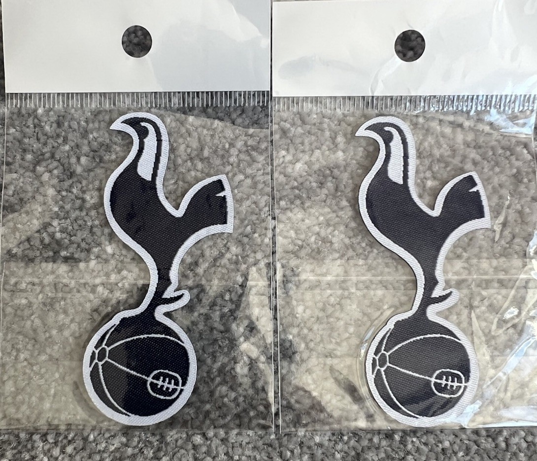 2pcs SPURS Football Upcycled Cotton Iron on Crest Badge patch New 3 ...