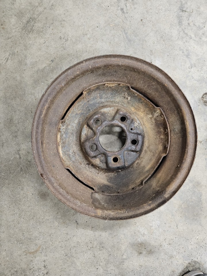 Vintage Ford Steel Wheel 16x5 5 On 5.5 BP Steelie Smoothie 1940 Style ...