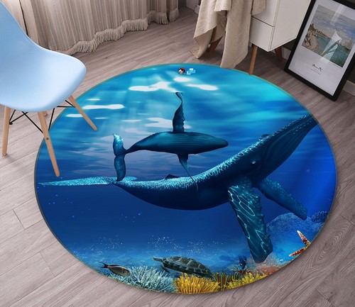 3D Huge Whale Animal NBC492862 Game Rug Mat Elegant Photo Carpet Mat ...