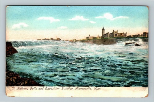 Minneapolis MN-Minnesota, St Anthony Falls, Exposition Building Vintage ...
