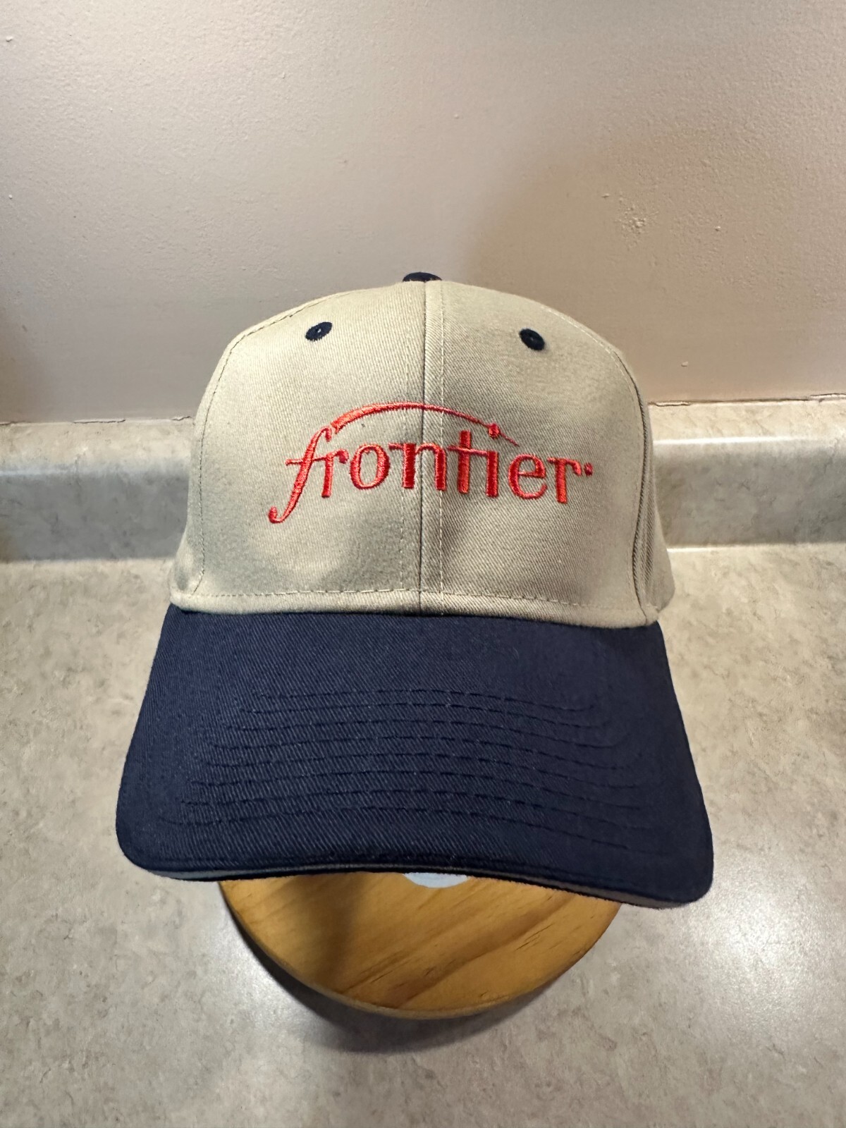 Frontier Hat Cap Beige and Blue | eBay