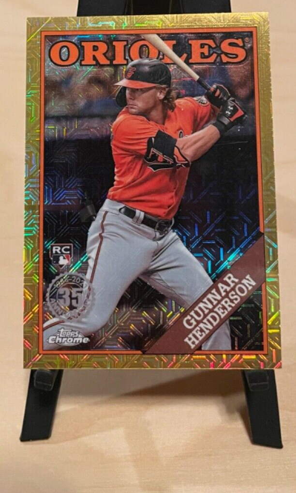 2023 Topps Update Gold Mojo Refractor Gunnar Henderson- Orioles RC 50/ ...
