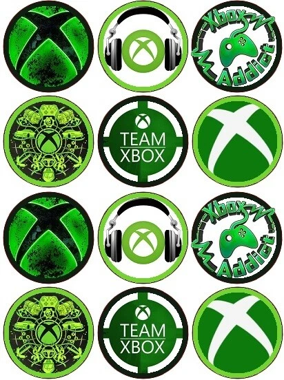 Xbox Cupcake Toppers