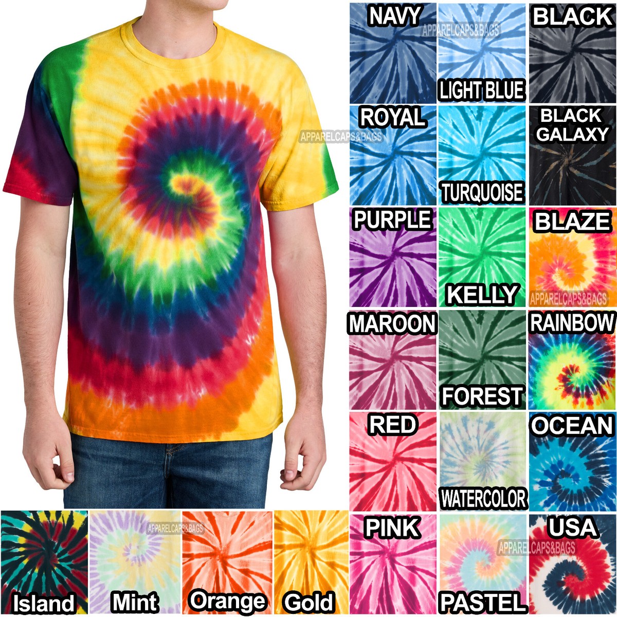 Tie Dye Shirt Patterns Spiral P301 – Topside Spiral | 🧙 Chandye,