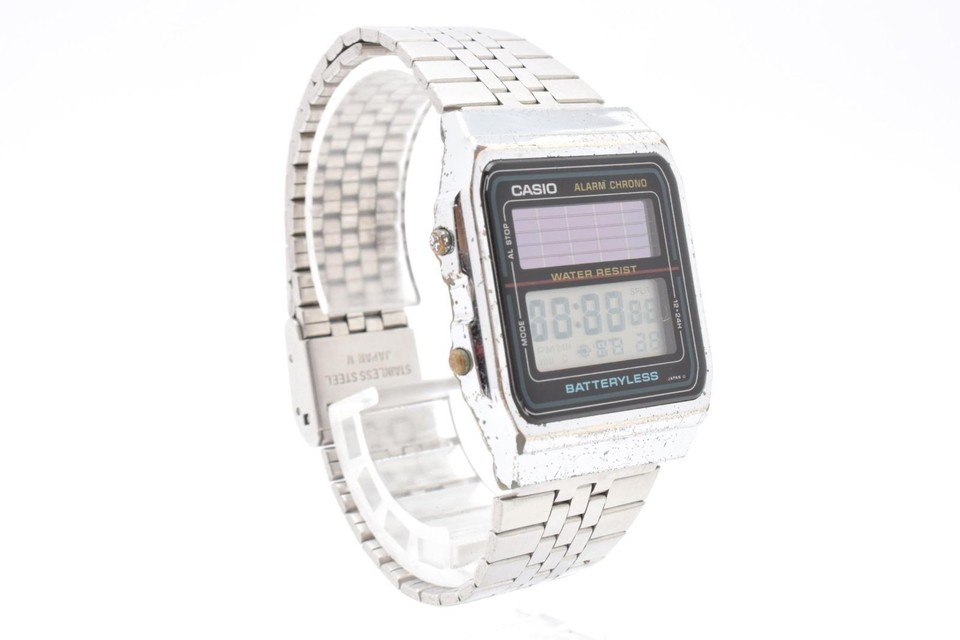 Casio AL 180 Solar Digital Watch Vintage 668 Japanese Made Rare ...